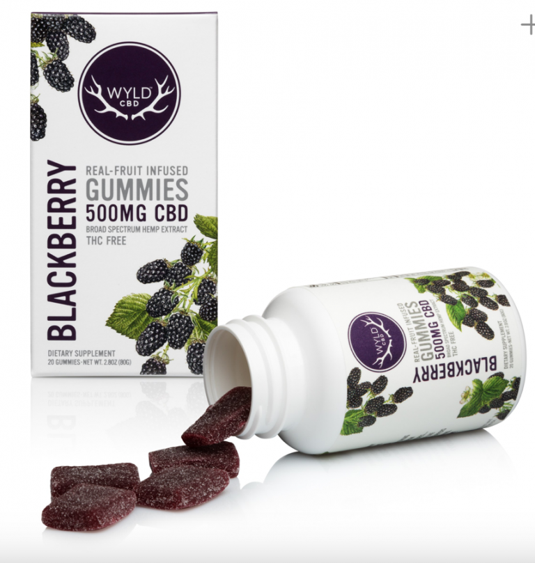 WYLD - CBD Gummy - Blackberry - 500mg - Deep Roots Apothecary